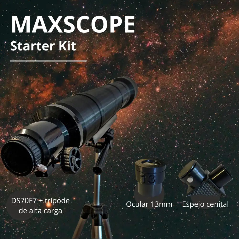 Starter Kit Telescopio - Telescopio para ver Galaxias - Tienda MAXSCOPE